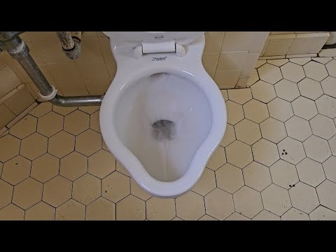 Antique 1920s side spud "Standard" Instanto toilet - YouTube