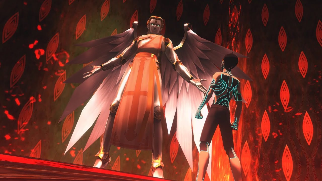 Shin Megami Tensei III: Nocturne HD Remaster - Metatron Boss Fight - PC ...