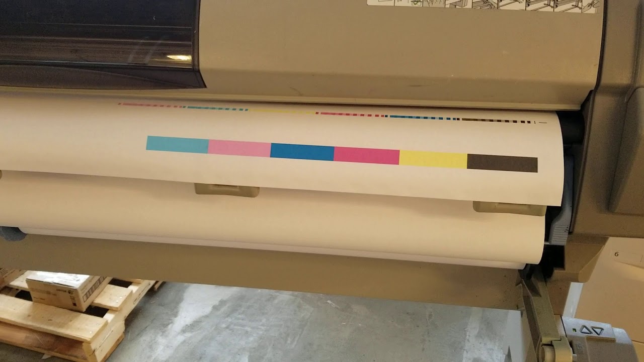 Auction #2538444 - HP Designjet 5000 Series Printer - YouTube