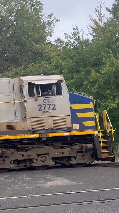 CSX B781 Lead by a CN EX-CITIRAIL ES44 in New Jersey - YouTube