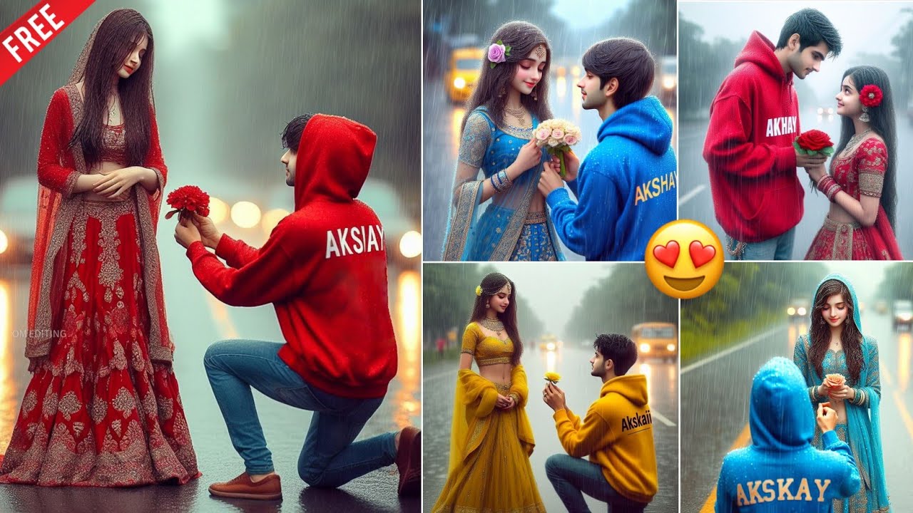 Create 3D Ai Couple Propose imagecreator 2024 | Couple propose ai photo ...