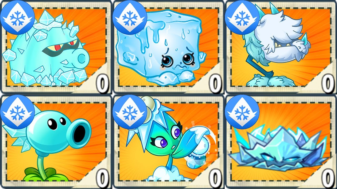 PvZ 2 All ICE Plants LEVEL 999999 Attack All Final Boss Fight! - Plants ...