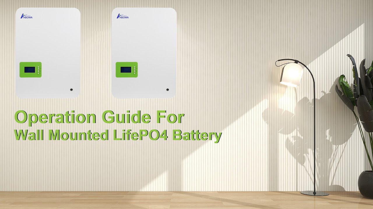 Charge and Discharge Operation Demonstration of the Wall Mounted ...