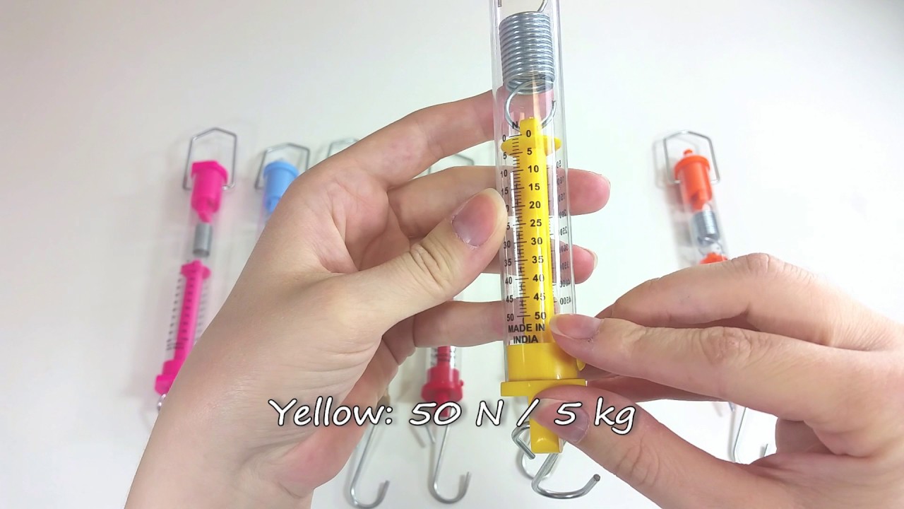 Color-Coded Spring Scales - YouTube