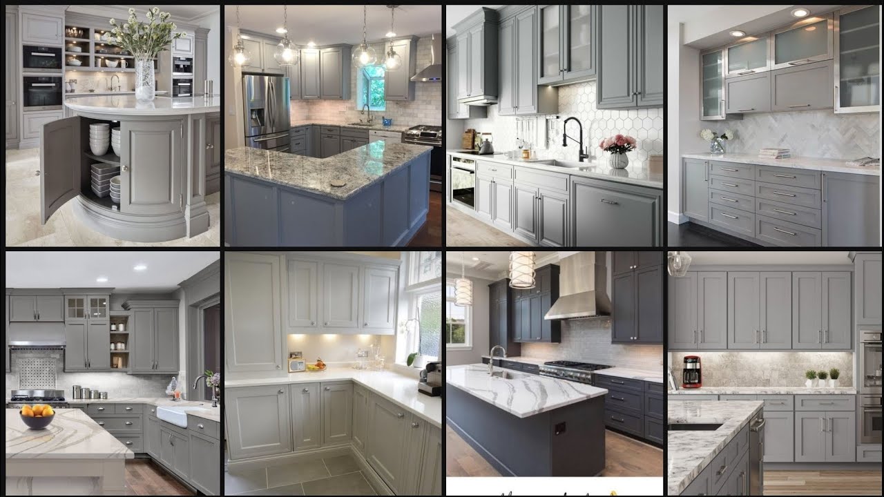 Cool grey kitchen design ideas ll high class grey dark and light ...