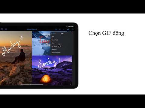 Cách tạo hình GIF động trong Keynote trên iPad
