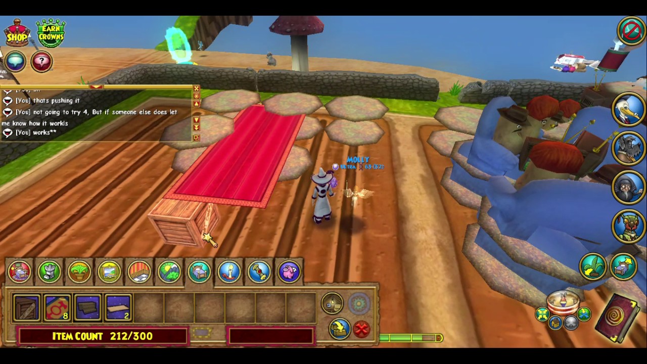Wizard101: Glitching: Housing: Gardening: Floating Large Soil Plots ...