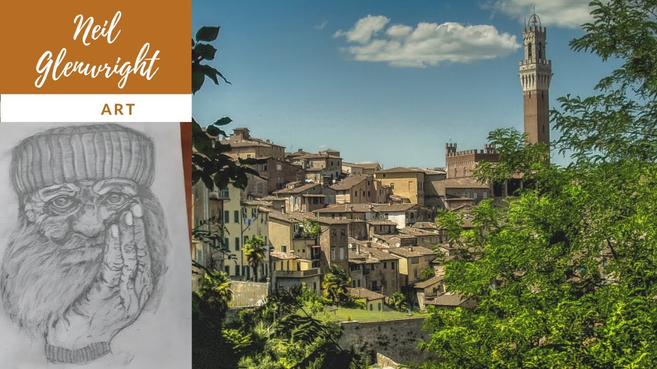 Art | Drawing an old fisherman | Neil Glenwright Art | Amimated ...