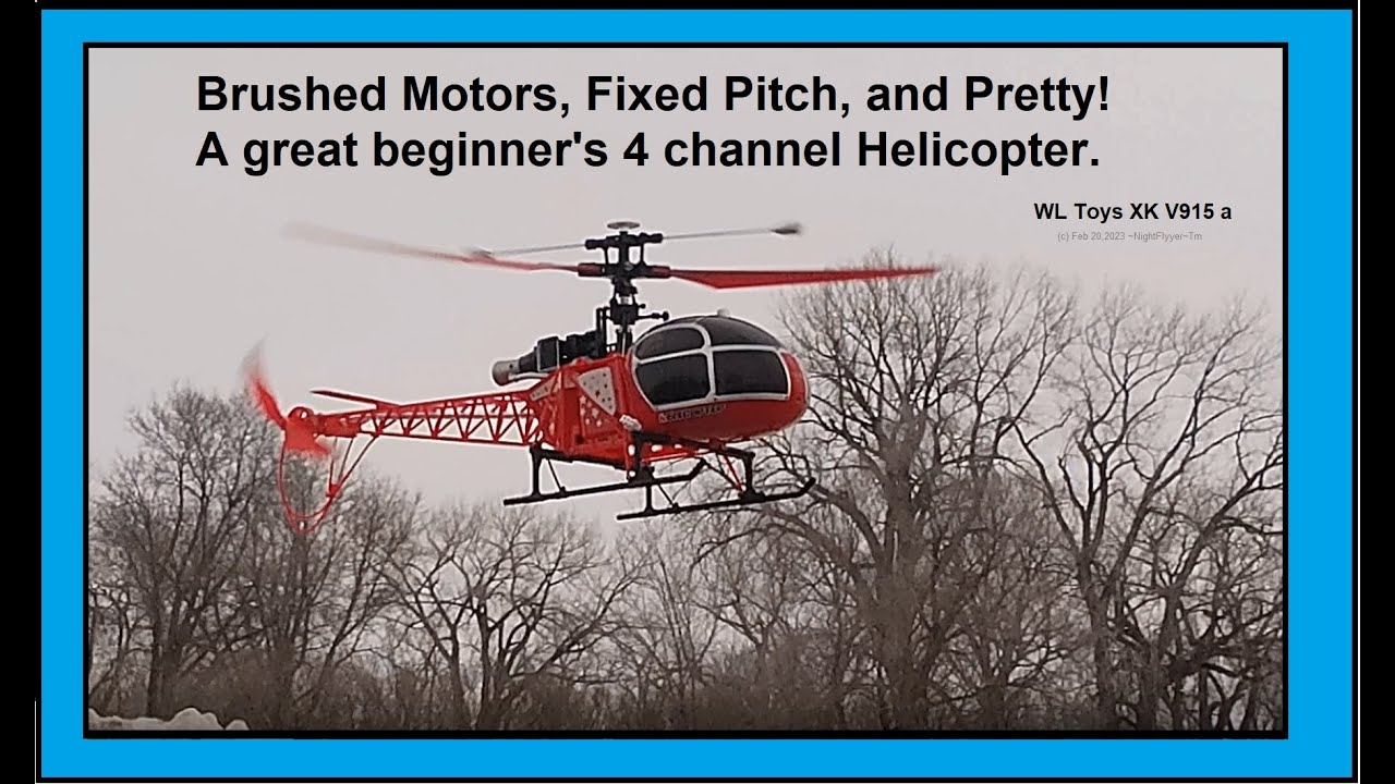 Here's a Great Beginner's RC Helicopter. This 4 Ch heli has Brushed ...