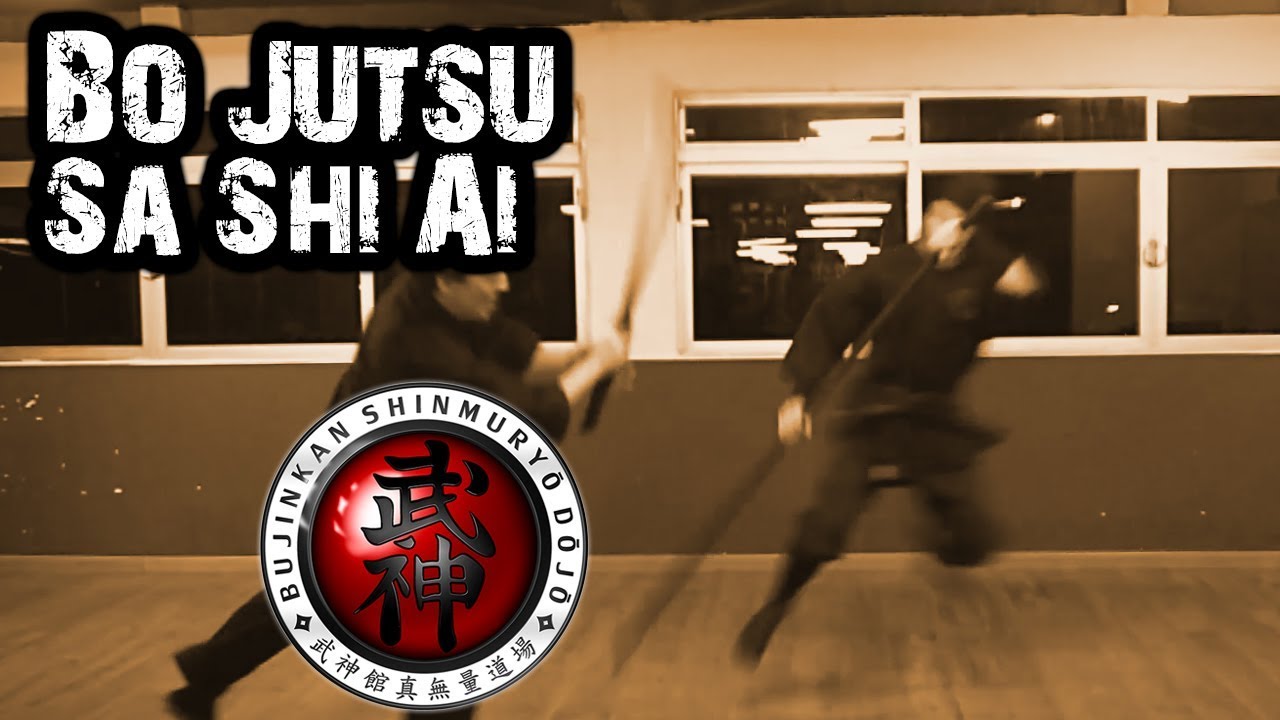 Ninjutsu | Roku Shaku Bō Jutsu - Sa Shi Ai (Kukishinden Ryū) - YouTube