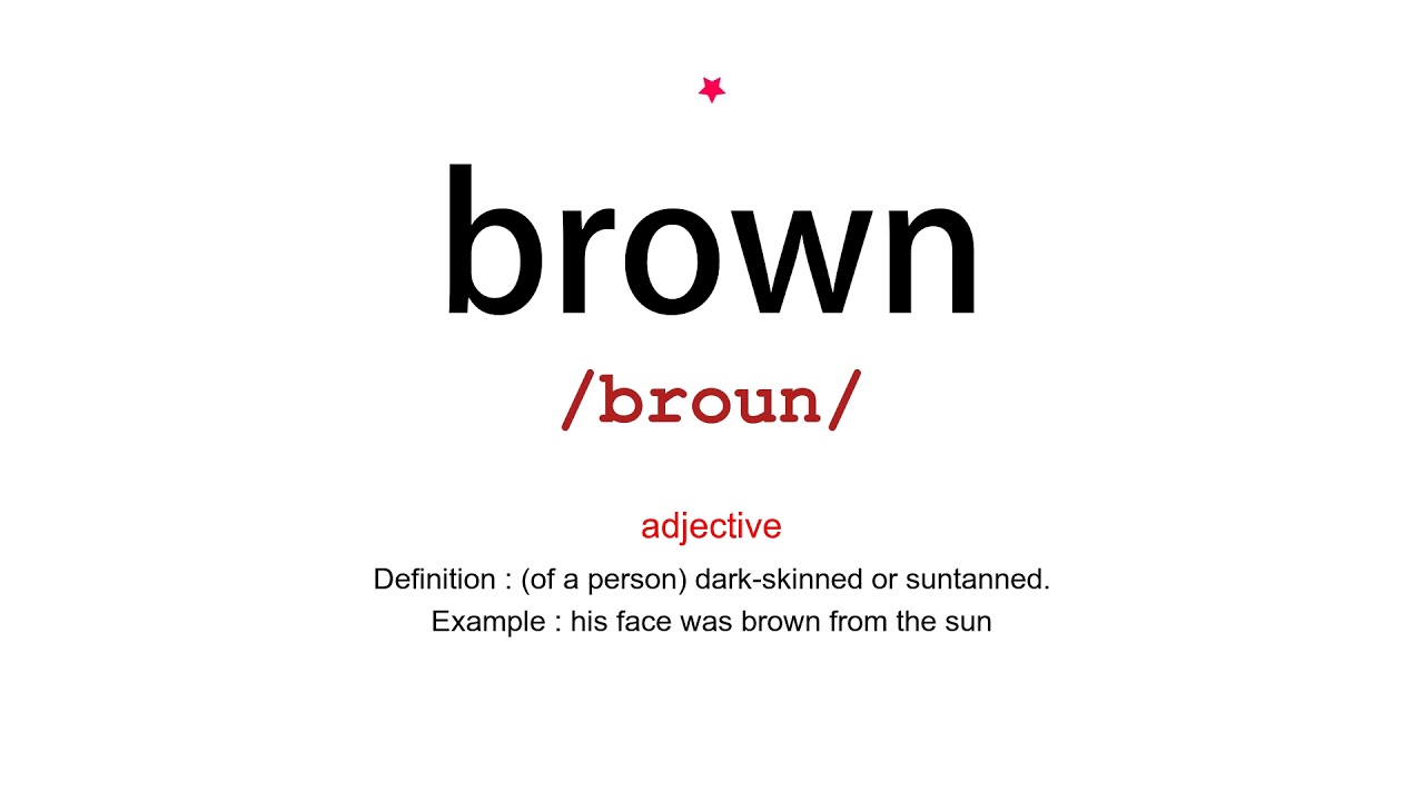 How to pronounce brown - Vocab Today - YouTube