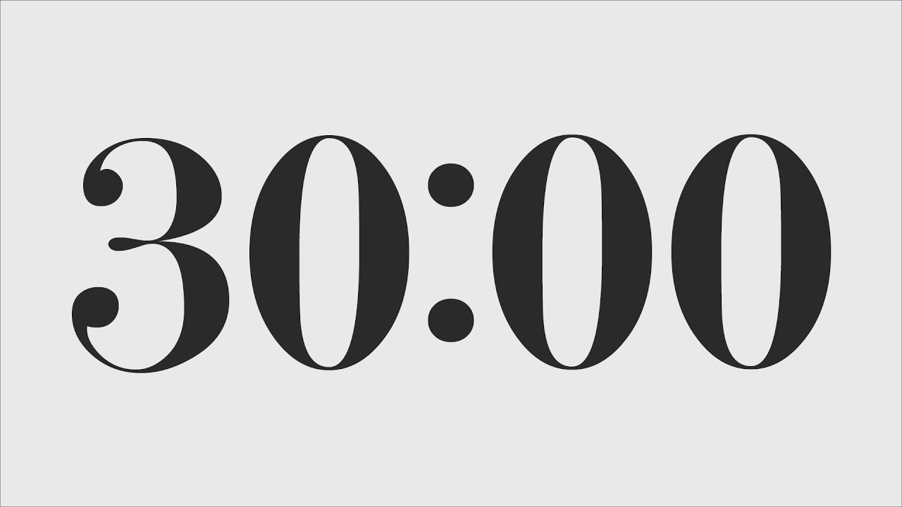 30 MINUTE TIMER 🔔 Gentle Alarm [Full HD] - YouTube