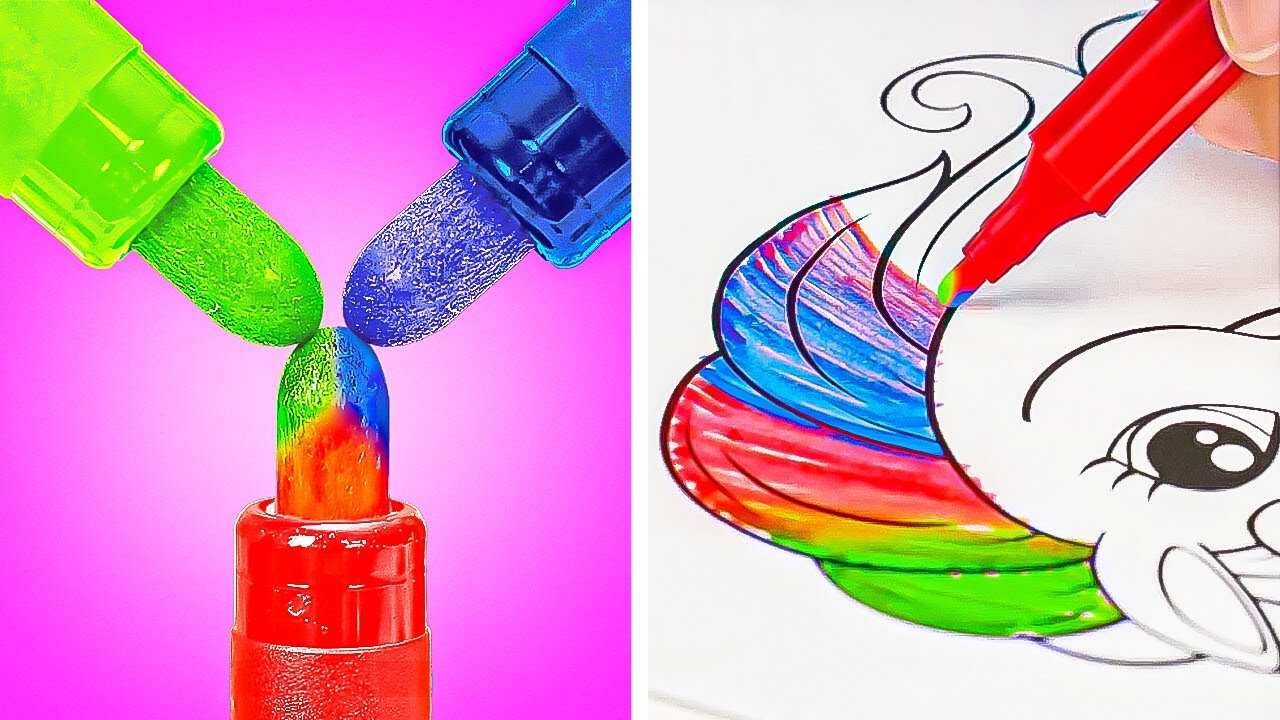 Simple Art Techniques And Drawing Hacks Everyone Can Do - YouTube