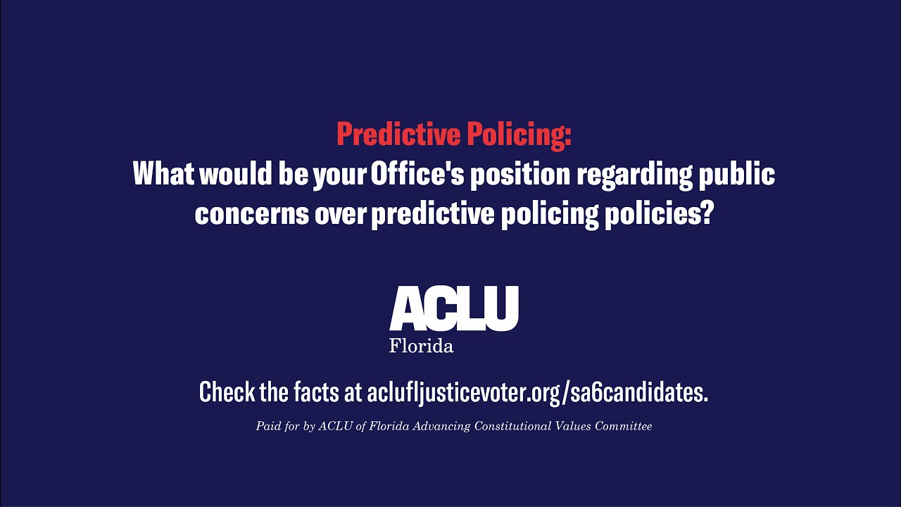 Predictive Policing and the Patterns of Policy - YouTube
