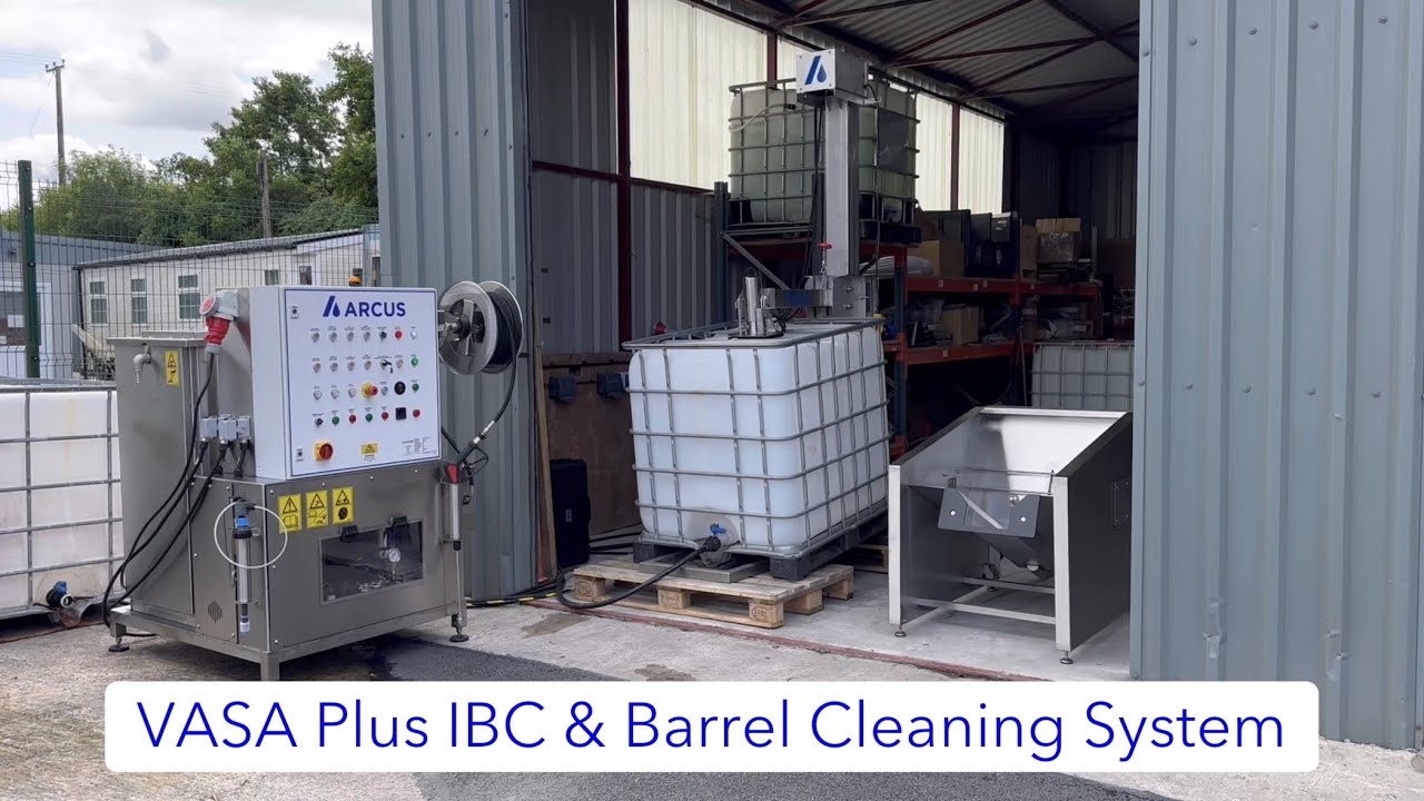 Arcus VASA Plus IBC & Barrel Cleaning System - YouTube
