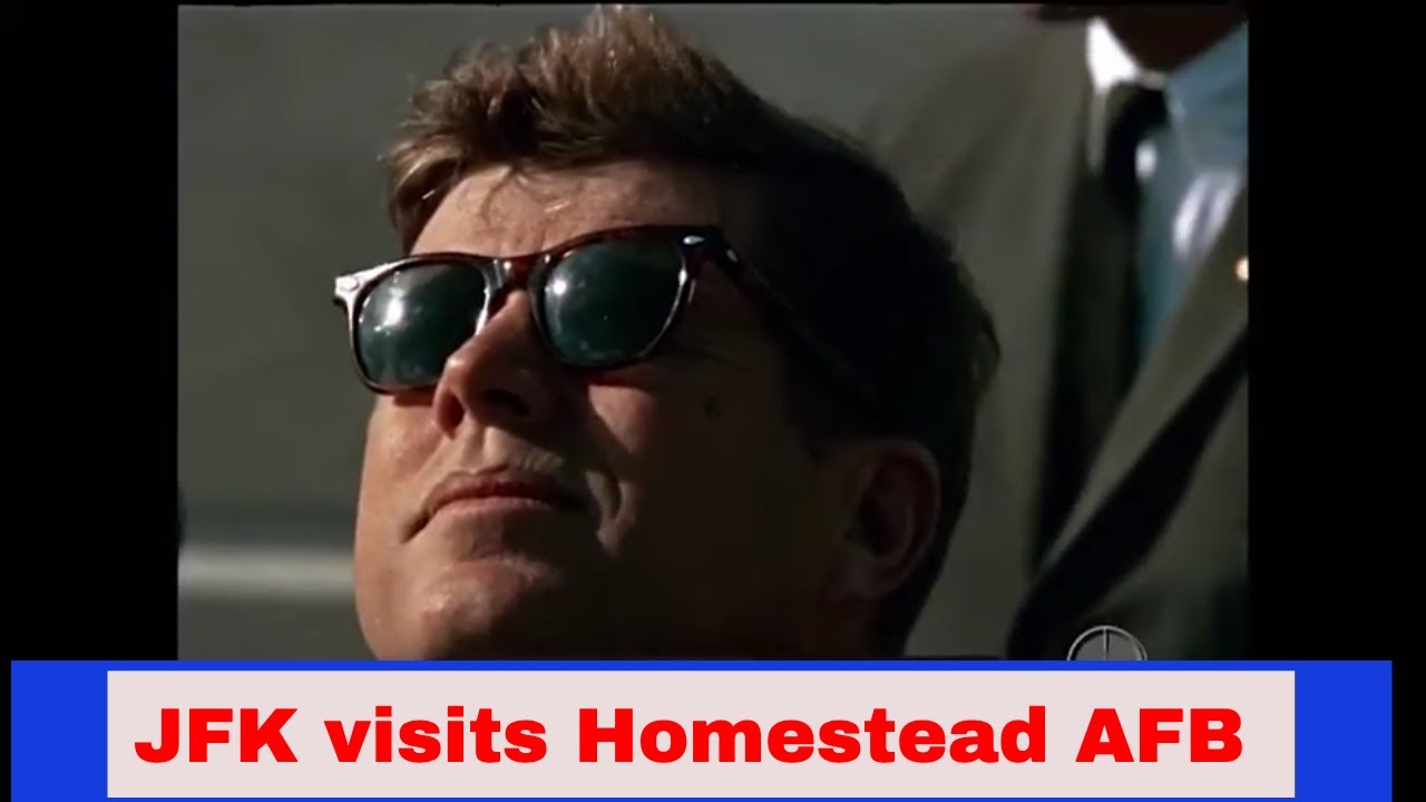 PRESIDENT JOHN F. KENNEDY VISITS HOMESTEAD AFB NOVEMBER 26, 1962 CUBAN ...