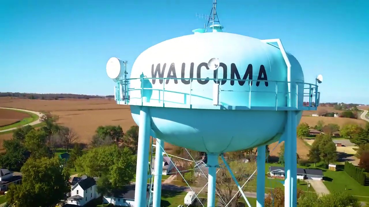 Waucoma, Iowa: Bird's Eye View - YouTube