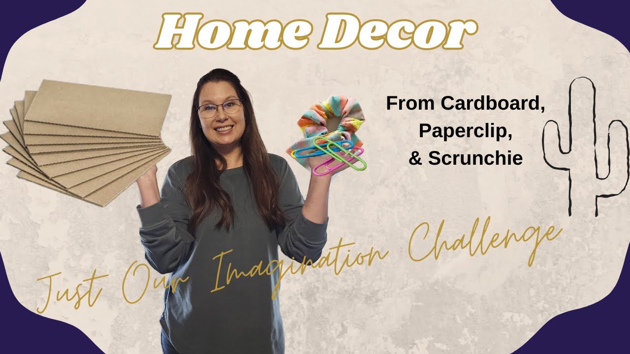 Everyday Home Decor Crafts Using Cardboard, Paperclip, & Scrunchie ...