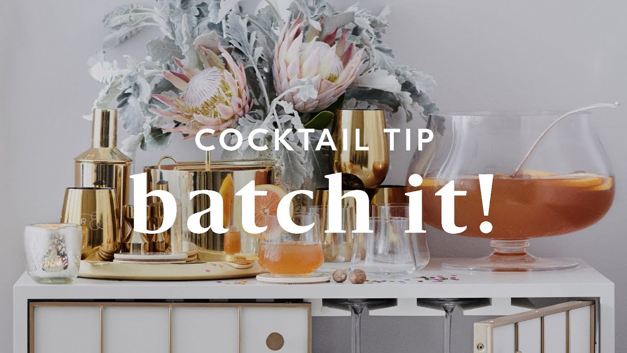 How To Batch A Cocktail For A Crowd - YouTube