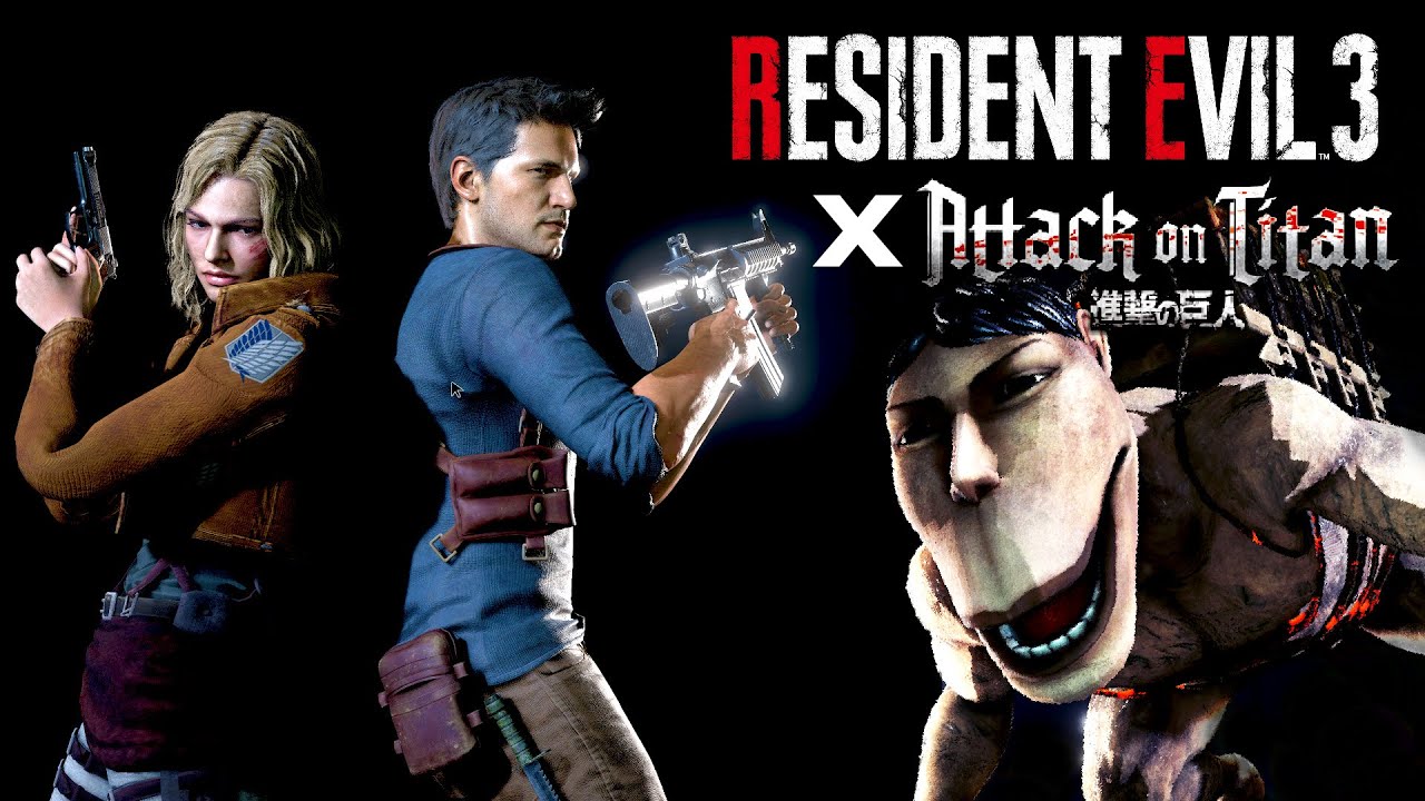ATTACK ON TITAN X RESIDENT EVIL 3 - YouTube