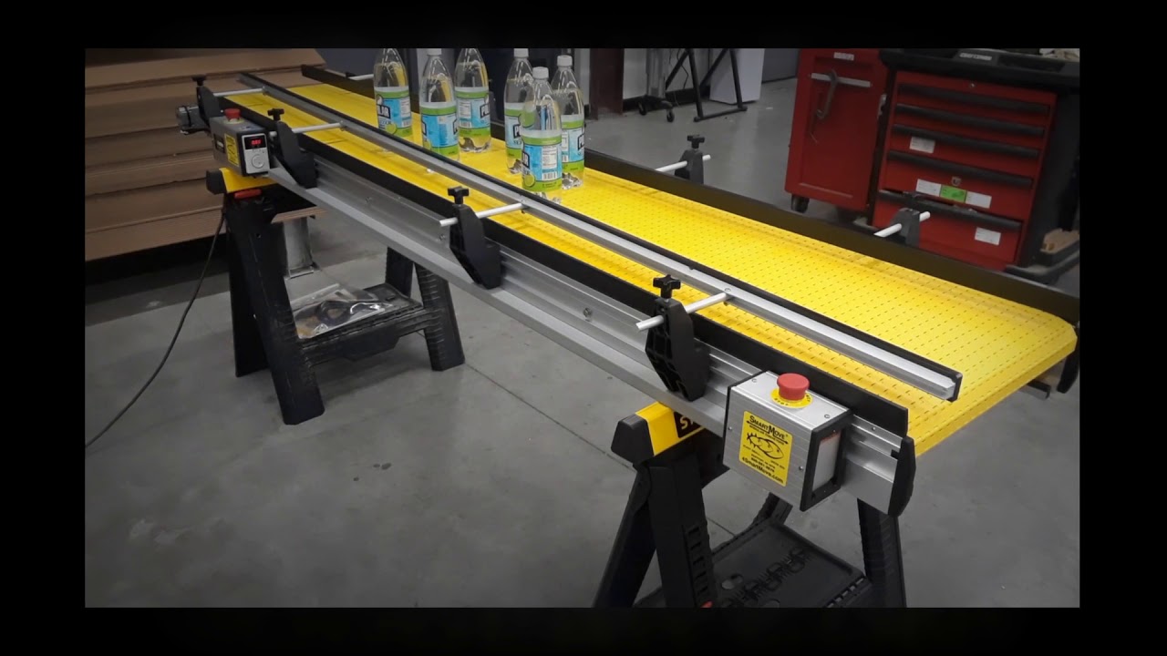 Packaging Conveyor - Double Stops - Reversible Belt - By SmartMove ...