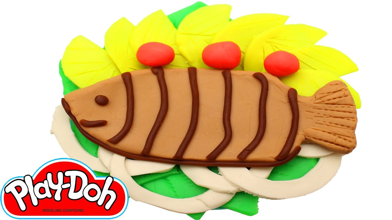 Play Doh Fish - How to make Grilled Fish out of Play Doh - YouTube
