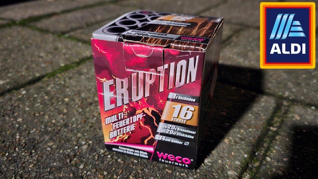 Eruption 16 Shots - Weco Feuerwerk - Vuurwerk Duitsland - YouTube