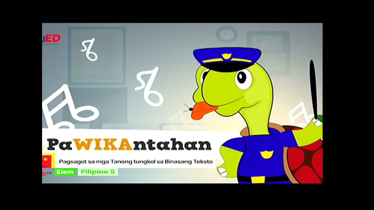 FILIPINO GRADE 5 (DEPED TV FILIPINOESKWELA) PAWIKANTAHAN - YouTube