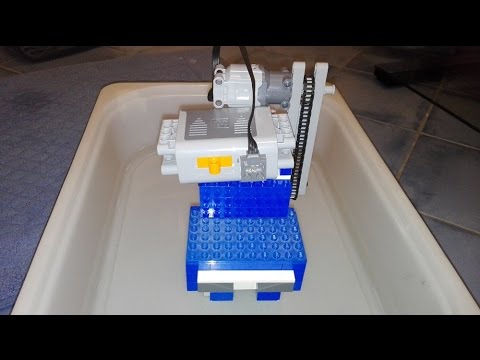 Lego Centrifugal water pump, ultra high volume - YouTube