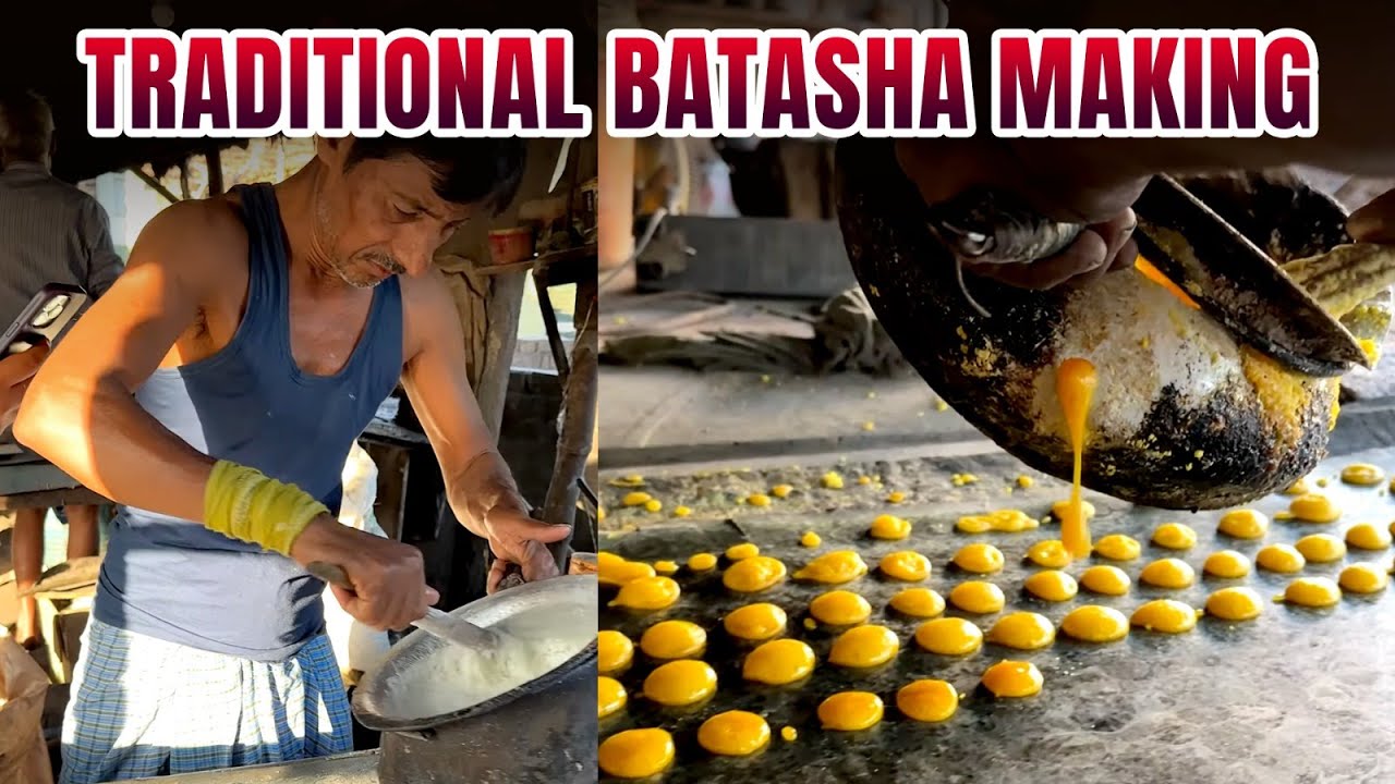 The Art of Making Batasha in Kolkata! @Thefoodiebae07 - YouTube