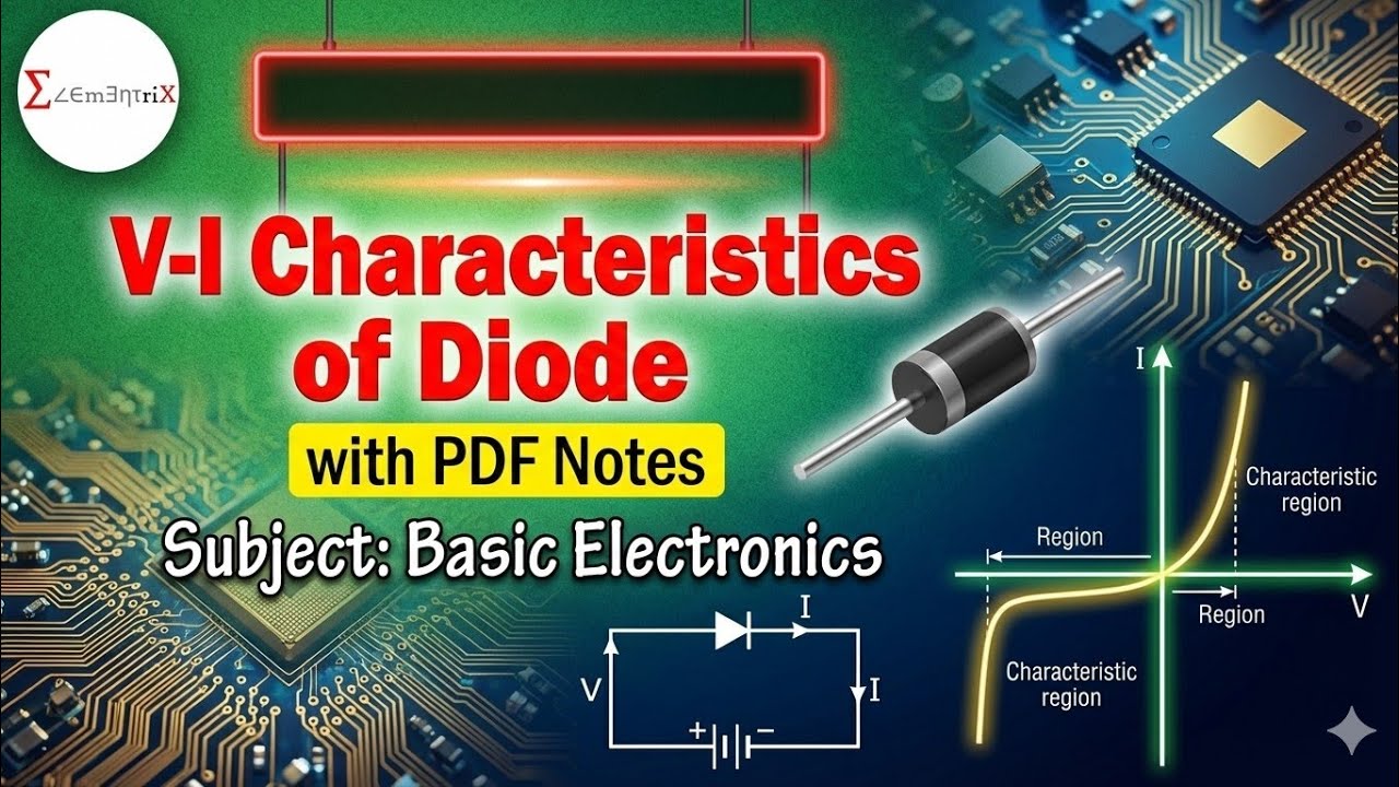 V-I Characteristics of PN Junction Diode | pn junction diode V-I ...