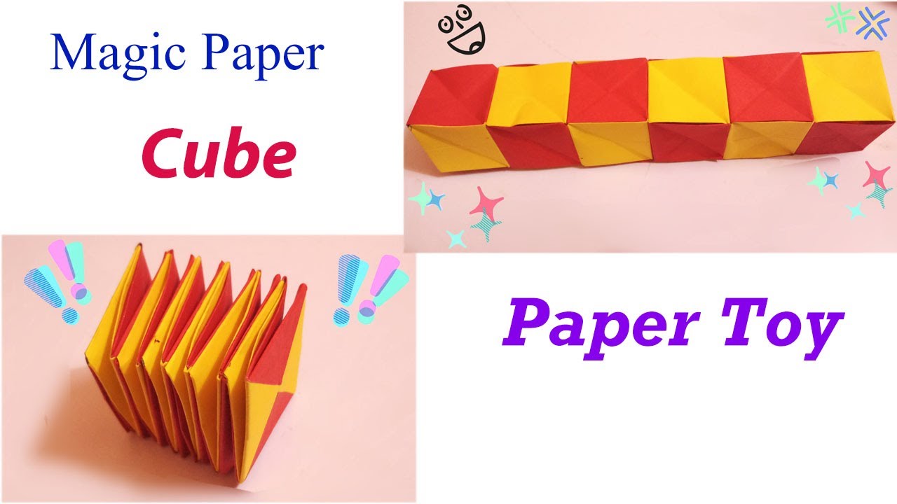 How To Make a Paper Magic Cubes Spiral || Paper Toy, Transformer ...