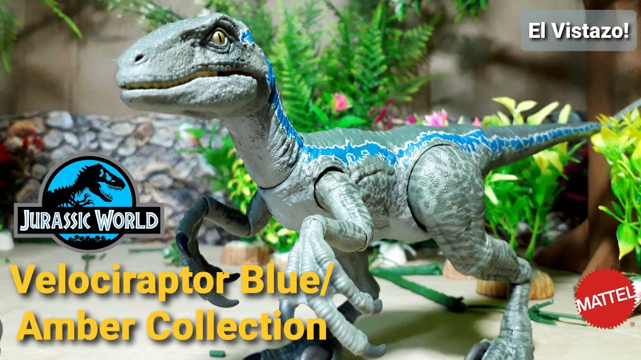 Velociraptor Blue Amber Collection | Jurassic World Mattel - El Vistazo ...