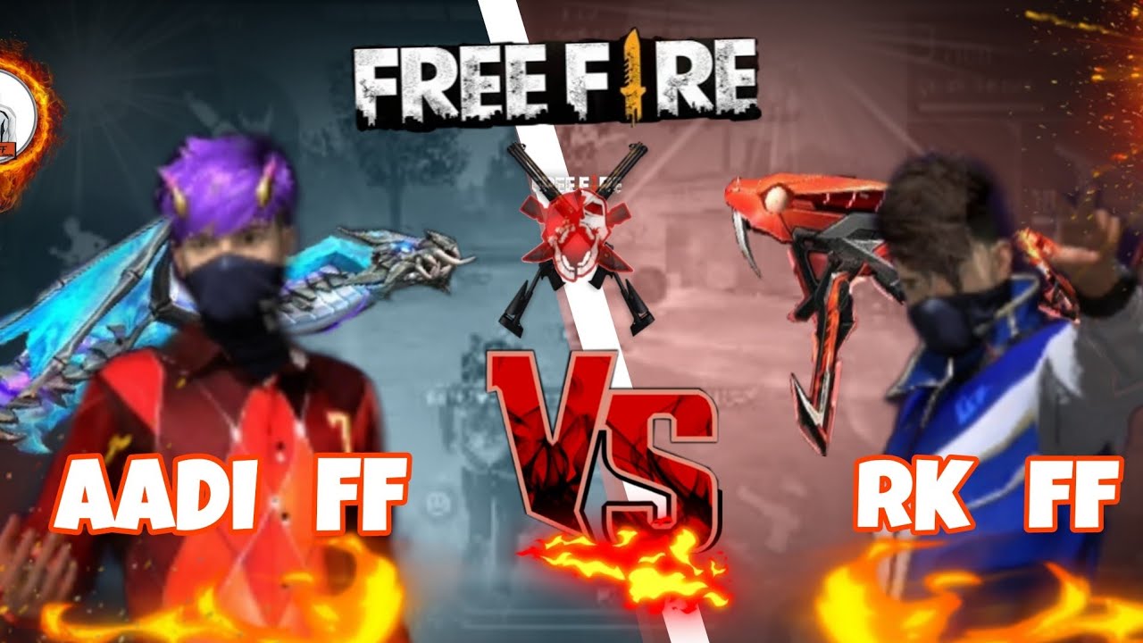 AADI FF VS RK FF || 1vs1 only hotshot 😱😱😱 - YouTube