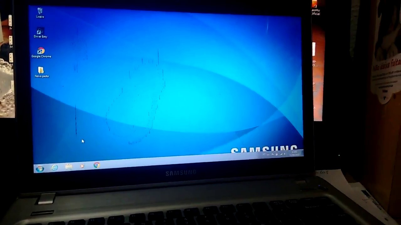 Notebook Samsung Q430 Tela danificada Wndows 7 Home Premium O&M HD ...