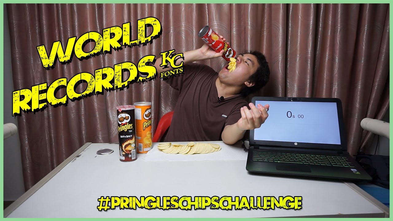 Pringles Chips Challenge (World Record Time) 最快时间内完成一罐薯片 - YouTube