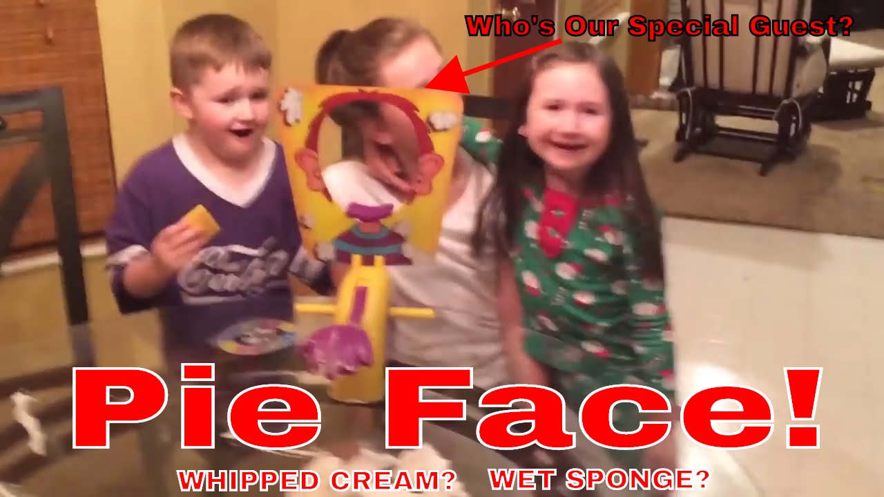 PIE FACE! Toy Surprise Kid Game With A Special Guest + Dance Party ...