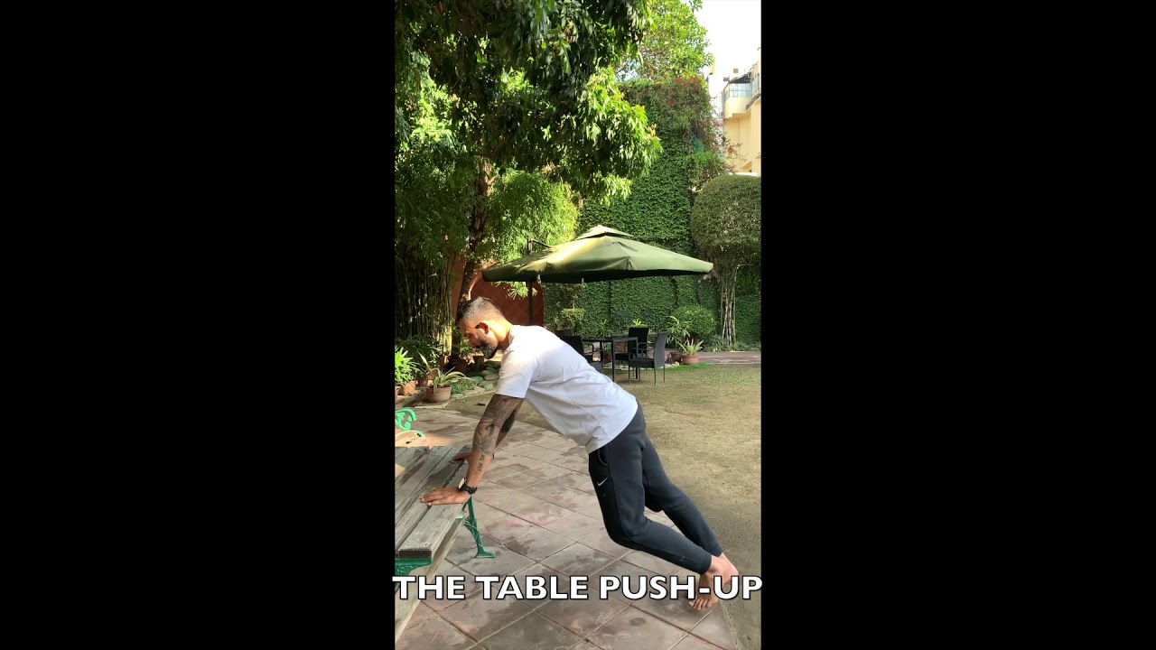 THE TABLE PUSH UP - YouTube