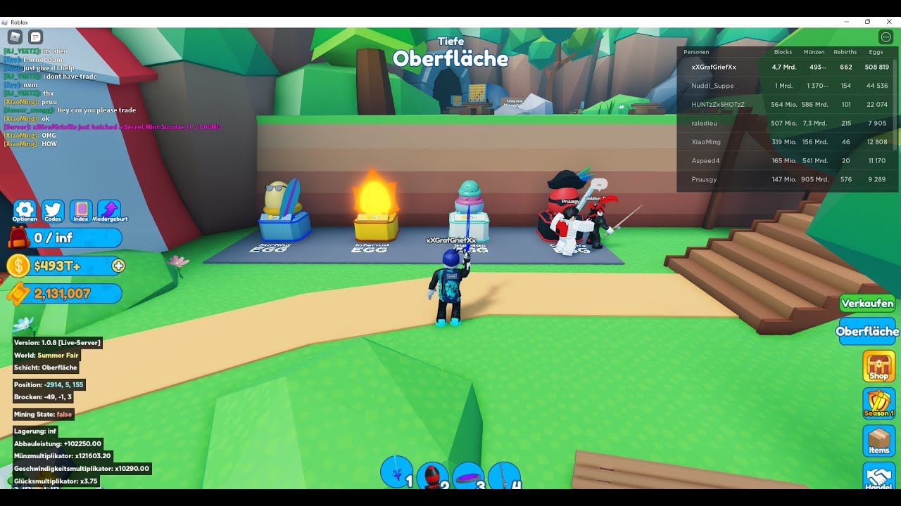 Hatching Mint Sundae Champion on camera - YouTube