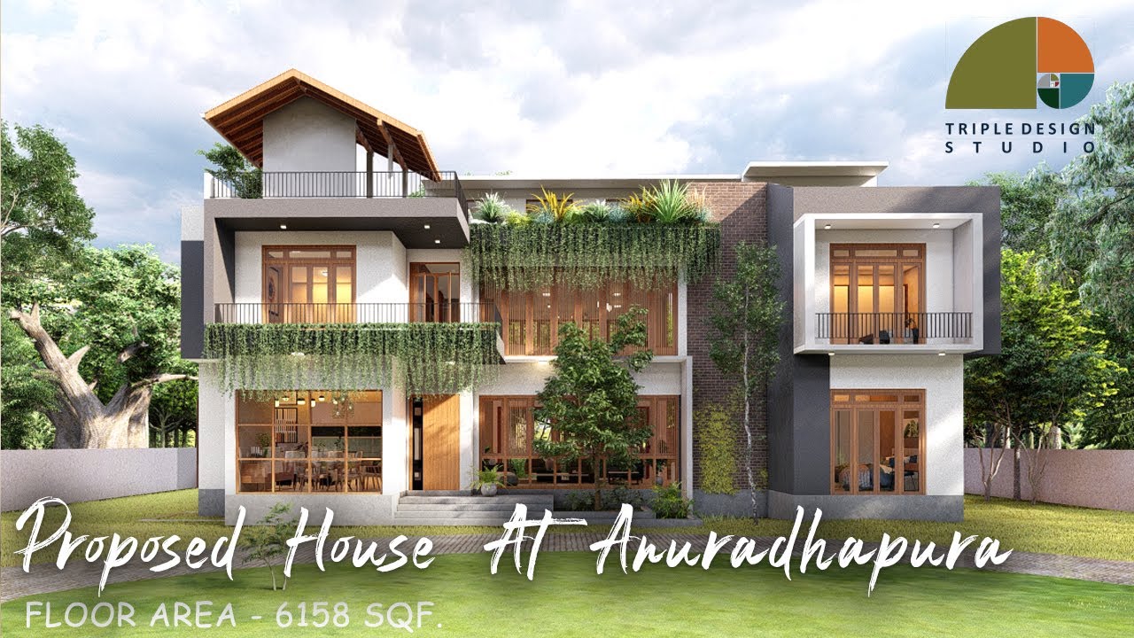 House Design | Proposed 6 bedroom house | Anuradhapura, Sri Lanka | 40 perch | house plan | 3d ...