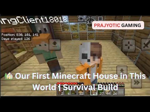 🏡 Our First Minecraft House in This World | Survival Build - YouTube