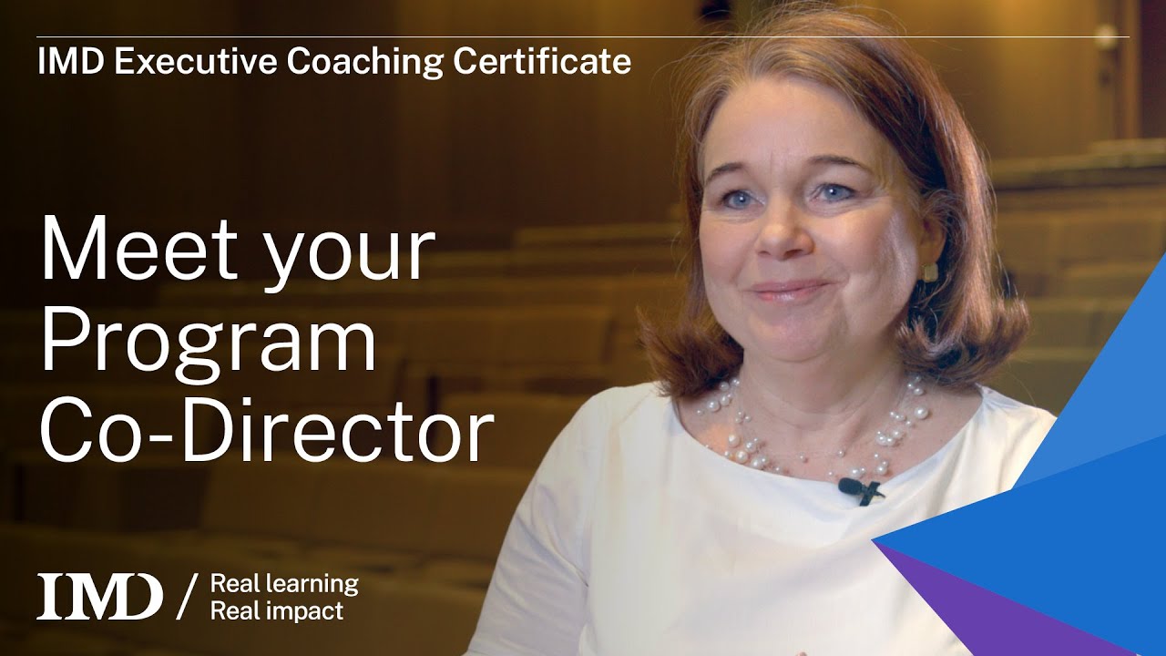 IMD Executive Coaching Certificate: Meet your Program Co-Director Silke ...