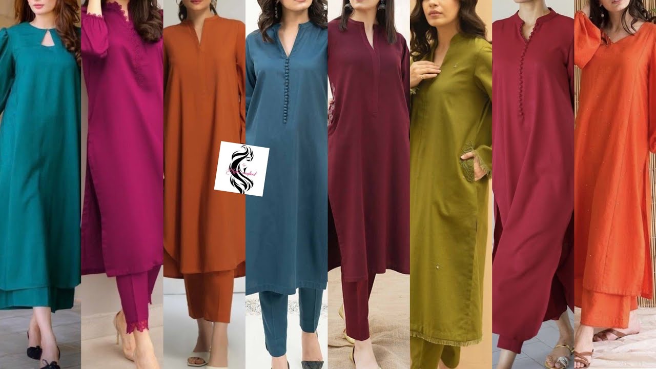Plain simple casual suits/One colour plain ladies suits/ Plain casual ...