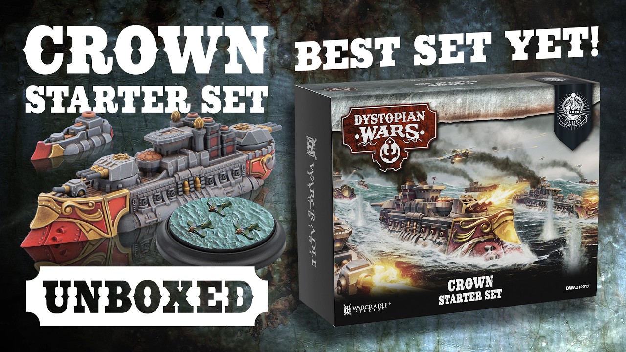 Inside The New Crown Starter Set! Dystopian Wars Unboxing - YouTube