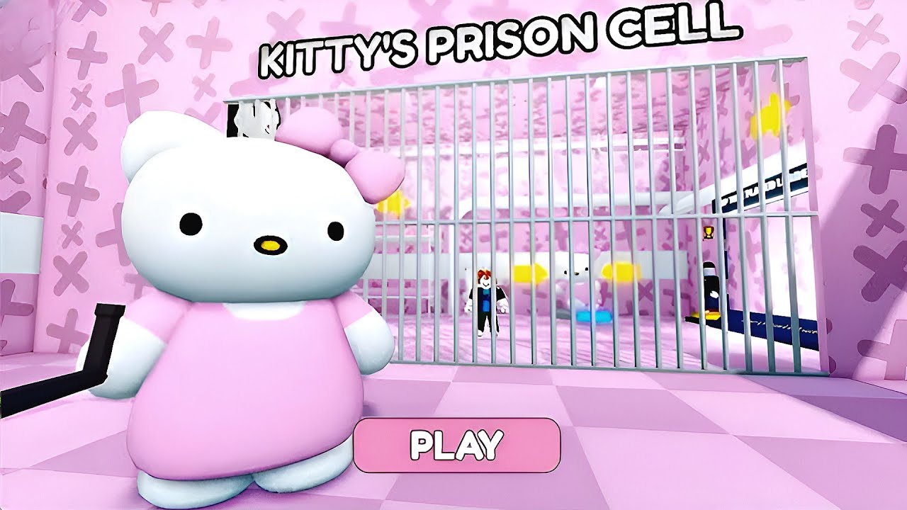 KITTY'S PRISON RUN! (Obby) New Update - Roblox Walkthrough FULL GAME # ...
