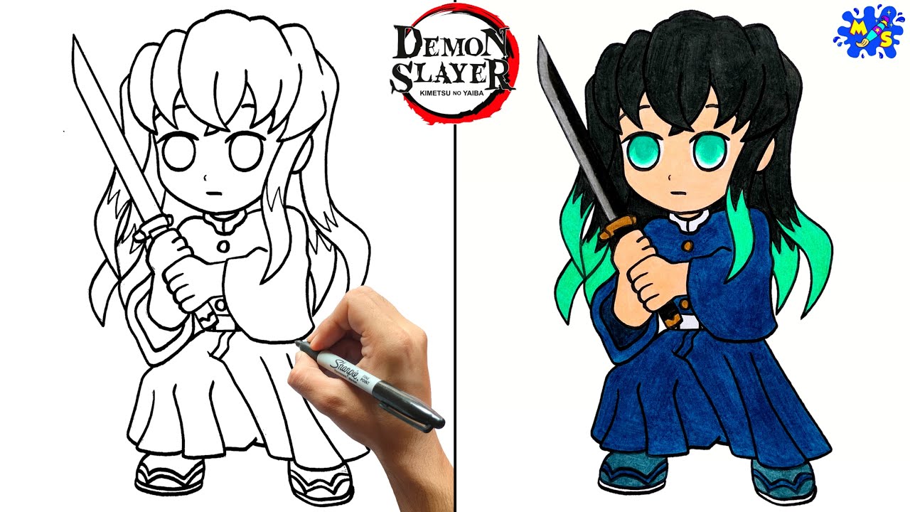 Demon Slayer Drawing Muichiro Tokito || How to Draw Muichiro Tokito ...