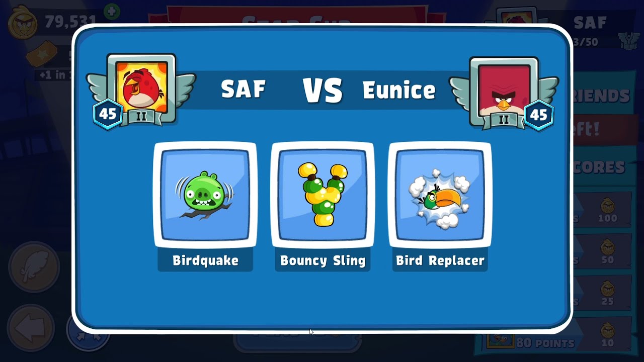 Angry Birds Friends. Star Cup Brawl! SAF vs Eunice. Passage from Sergey ...