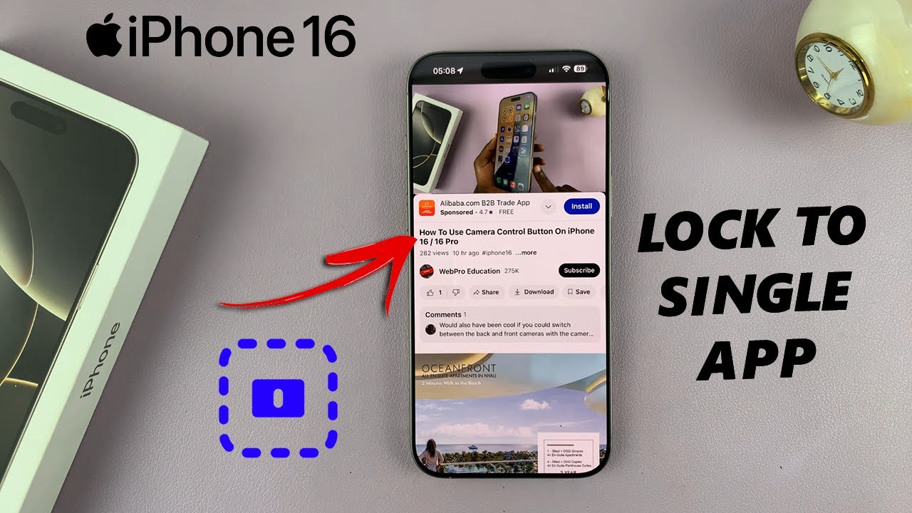 How To Lock iPhone 16 / 16 Pro To One App - YouTube