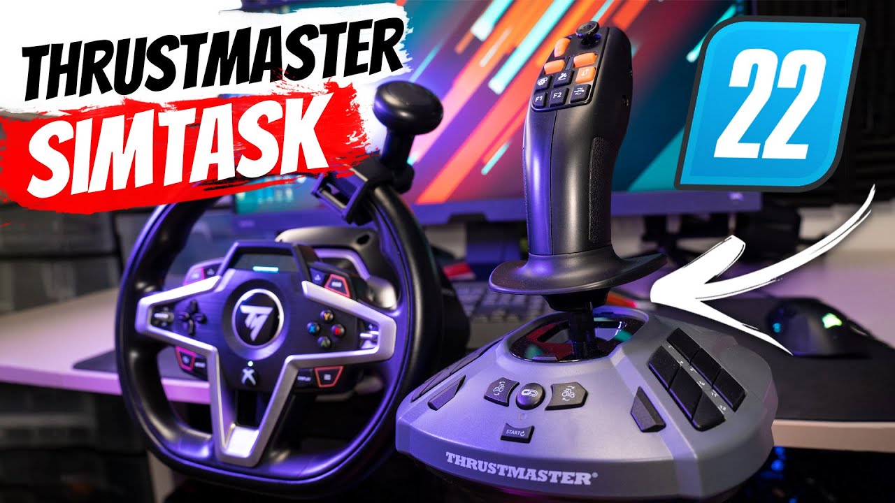 CEL MAI TARE SETUP pentru FS? Thrustmaster SIMTASK FARMSTICK + STEERING KIT - YouTube