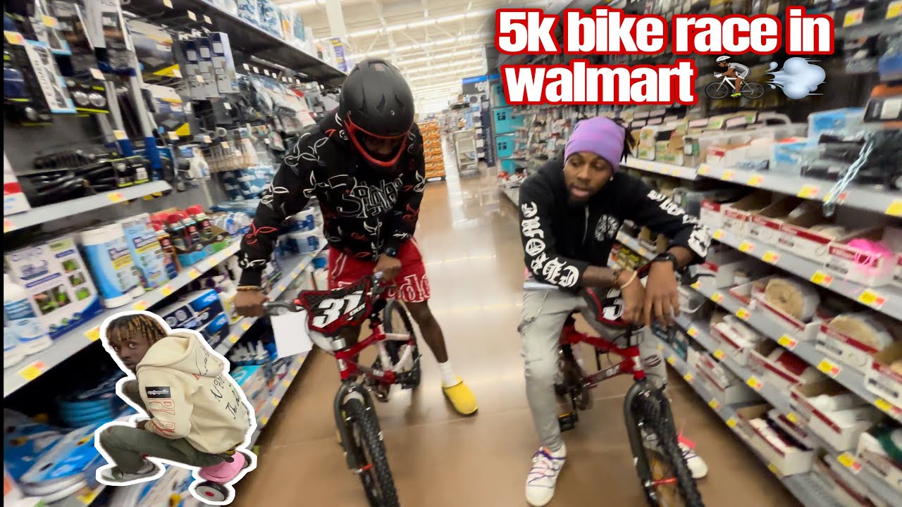5k BIKE RACE IN WALMART 🚴🏾‍♂️🚴🏾💨 - YouTube
